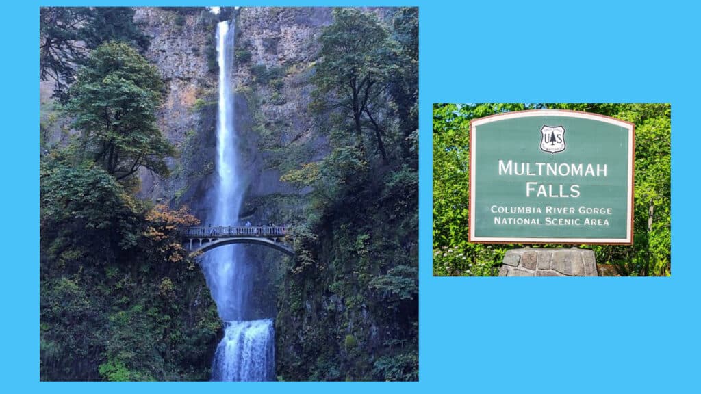 Multnomah Falls in the Columbia River Gorge